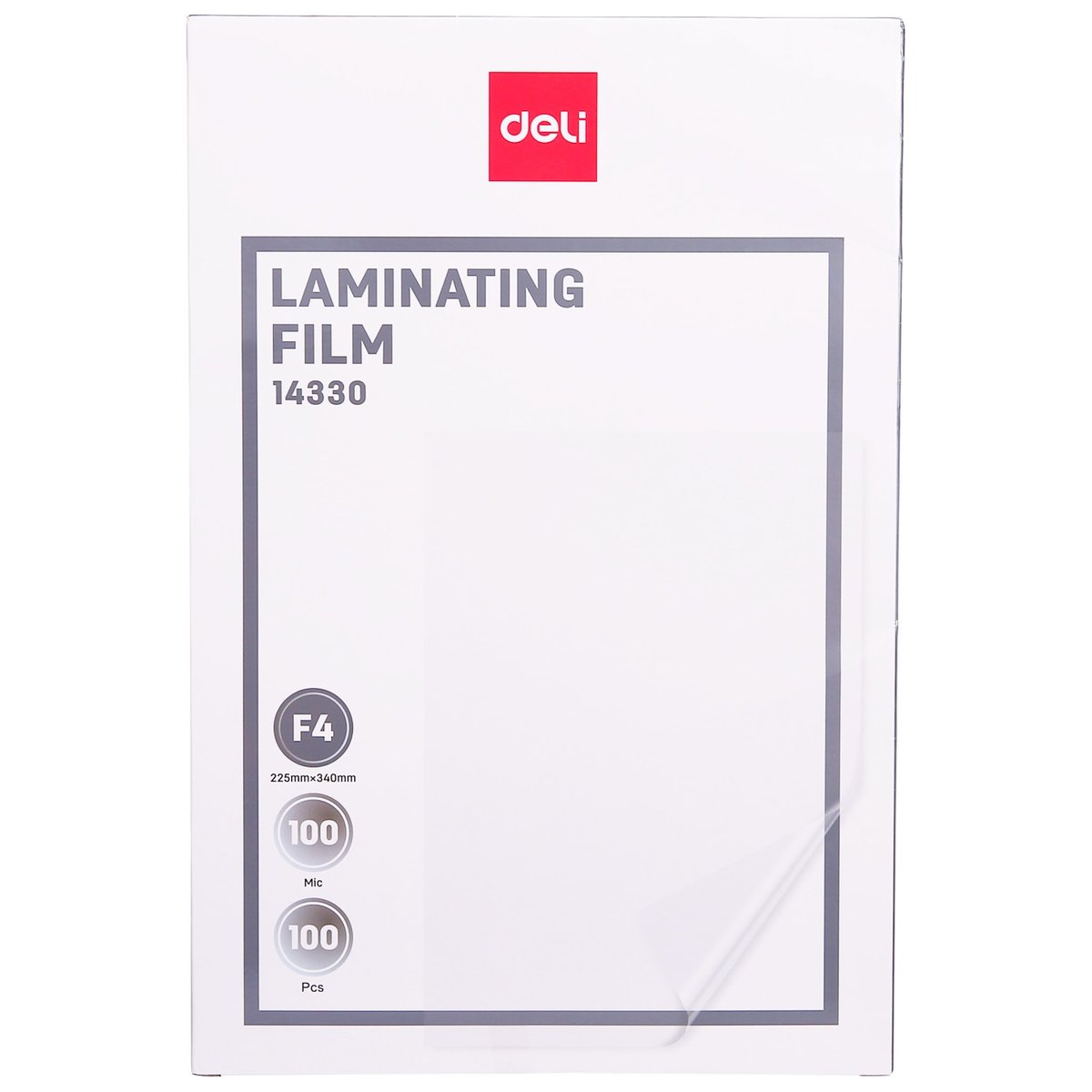 Folia laminacyjna Deli A4+ 100MIC wymiary 225 x 340 mm - DELI | Sklep EMPIK.COM
