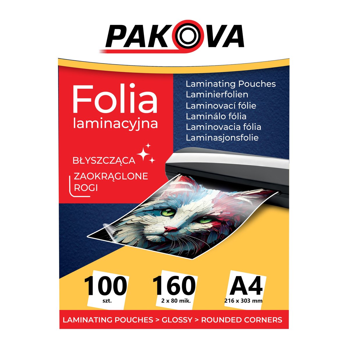 FOLIA LAMINACYJNA PAKOVA A4 216/303mm - Pakova | Sklep EMPIK.COM