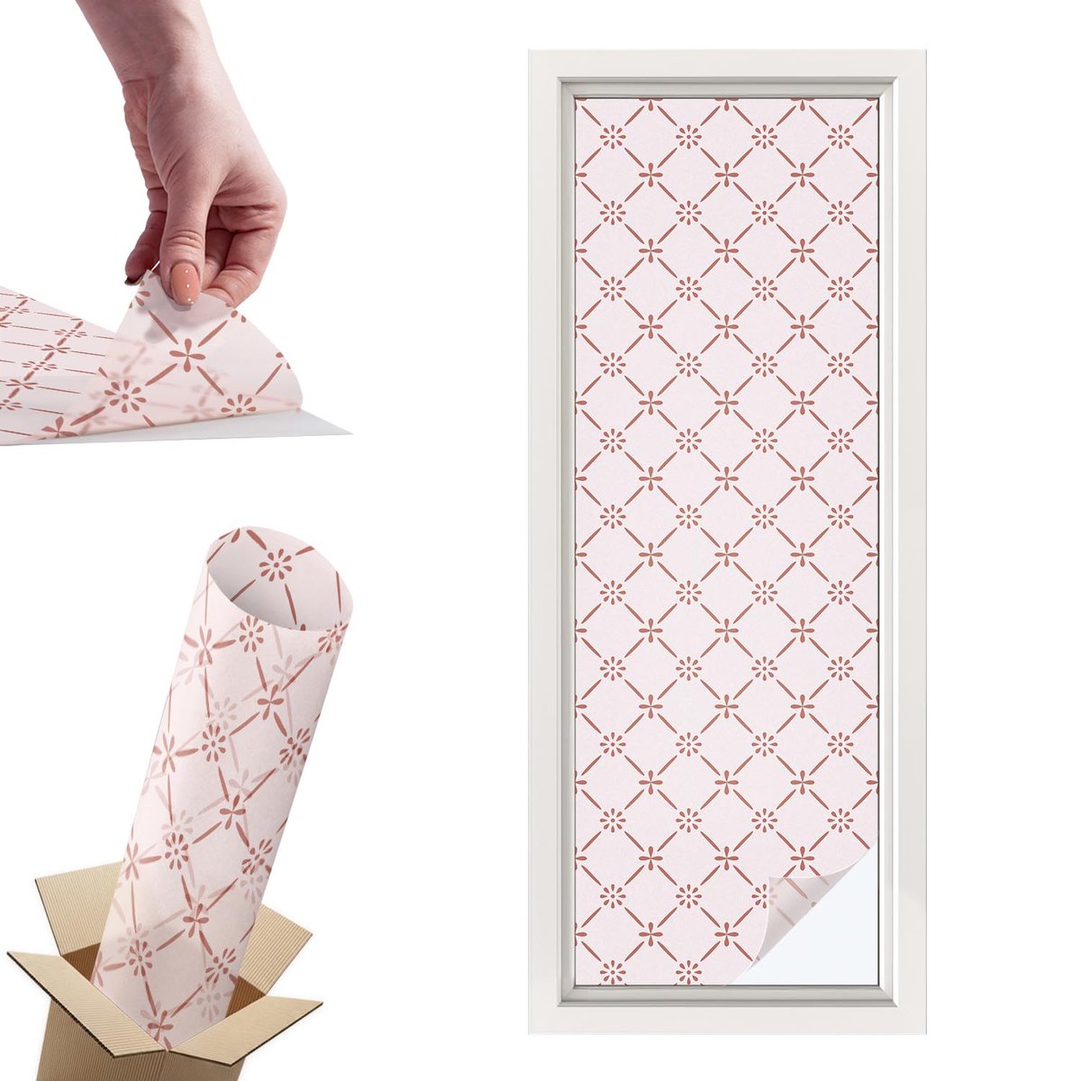 Folia Mrożona Do Sal Konferencyjnych I Gabinetów Kwiatowe Wzory 50x146 ...