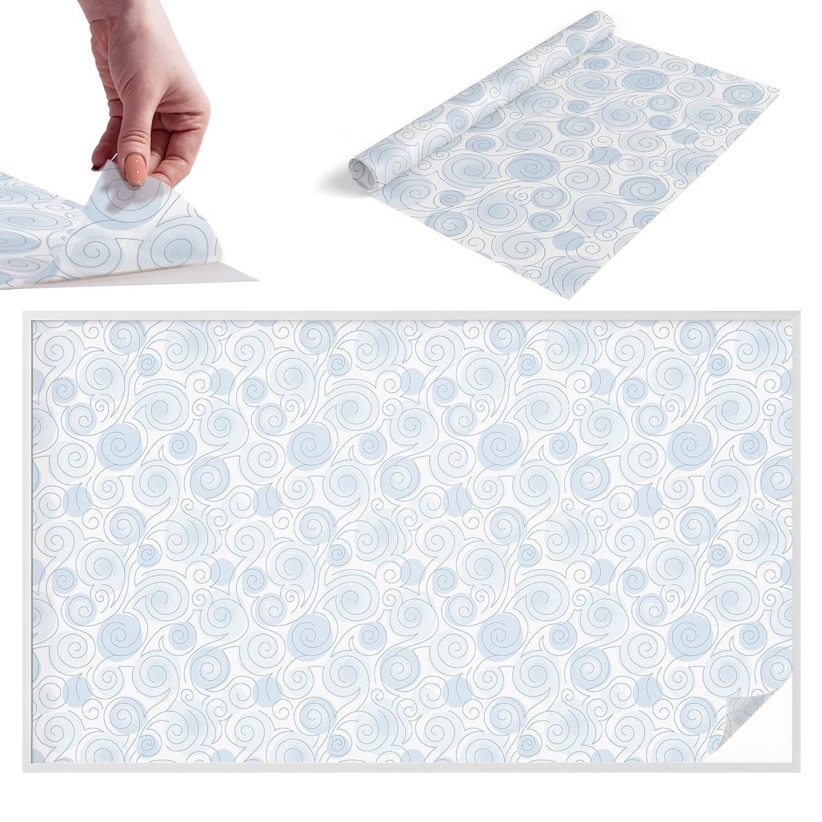 Folia Mrożona Do Sal Konferencyjnych I Gabinetów Spiralne Wzory 200x116 ...