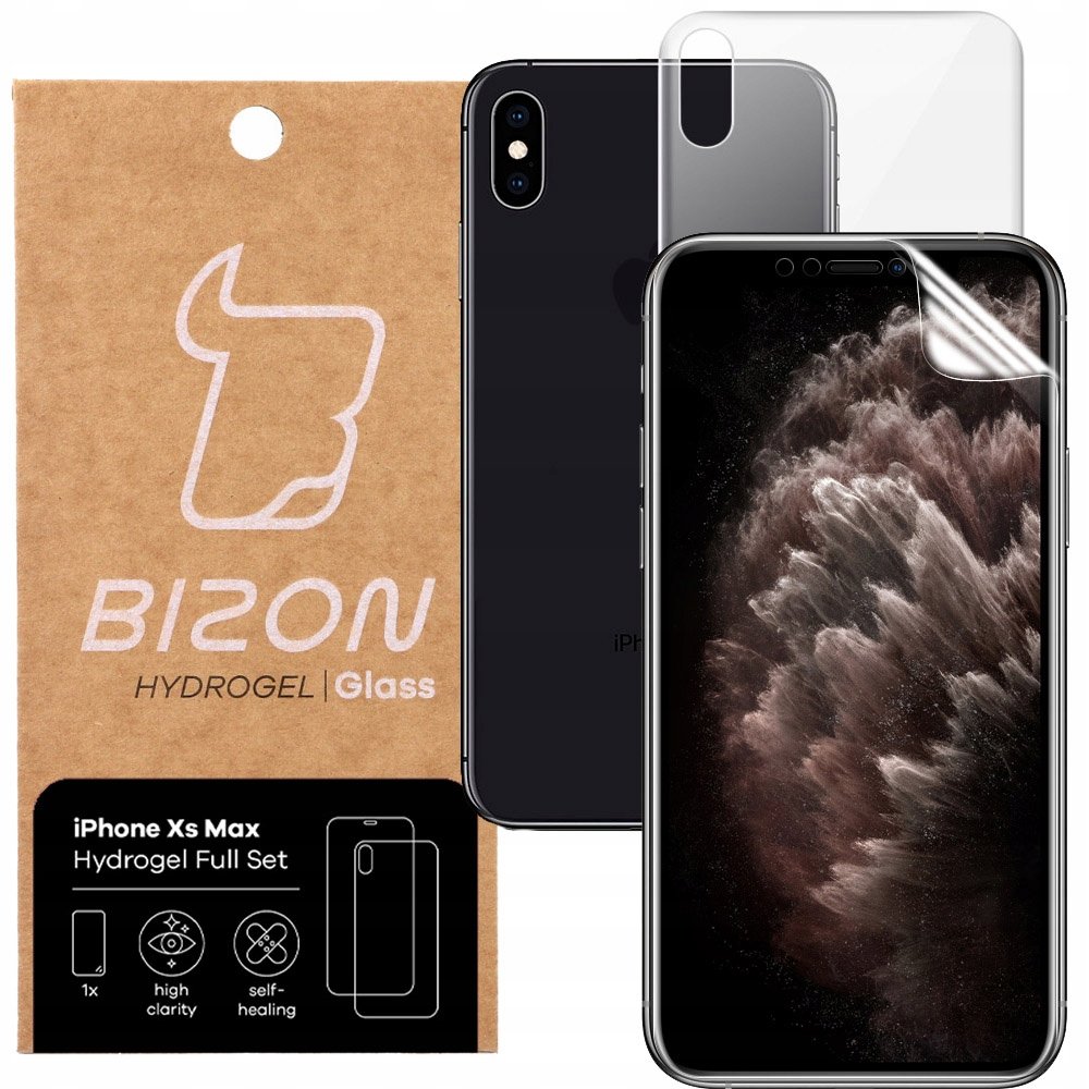 Folia Na Tył I Przód Do Iphone Xs Max, Bizon - Bizon | Sklep EMPIK.COM