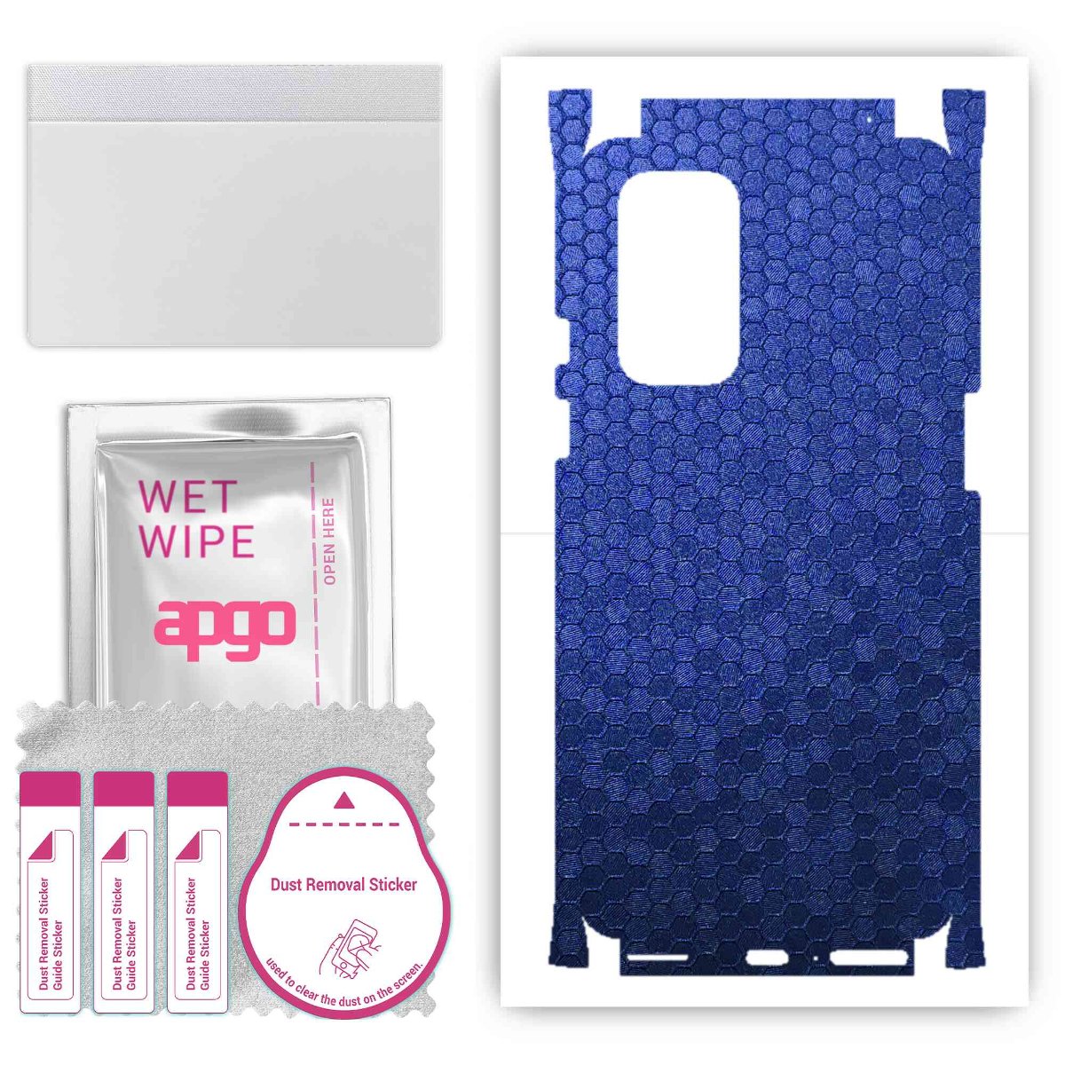 Folia naklejka skórka strukturalna na TYŁ+BOKI do OnePlus 9 - Plaster ...