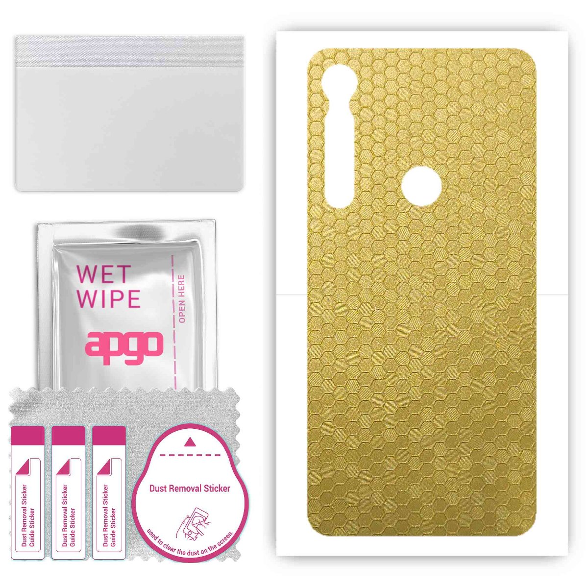 Folia naklejka skórka strukturalna na TYŁ do Motorola One Macro ...