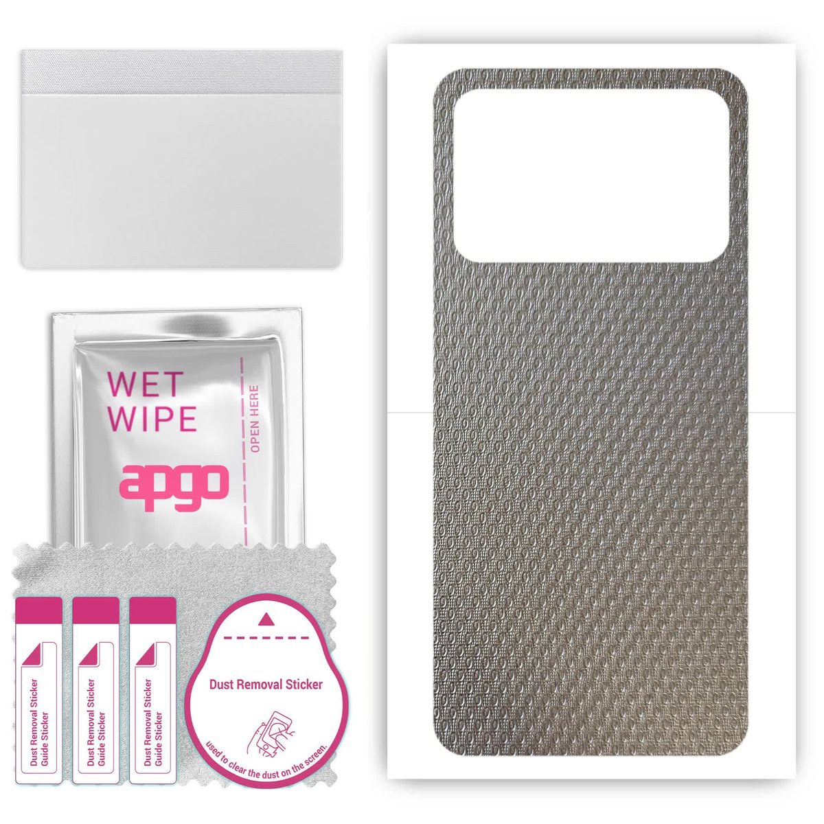 Folia naklejka skórka strukturalna na TYŁ do Poco X5 Pro - Aluminium ...