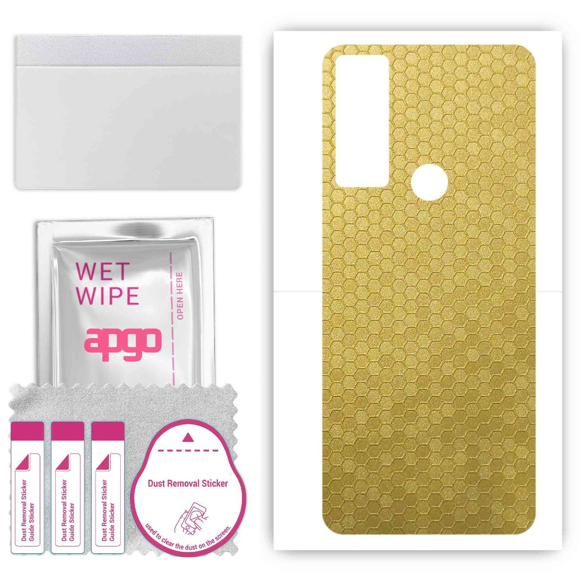 Folia naklejka skórka strukturalna na TYŁ do TCL 30 XL - Plaster Miodu ...