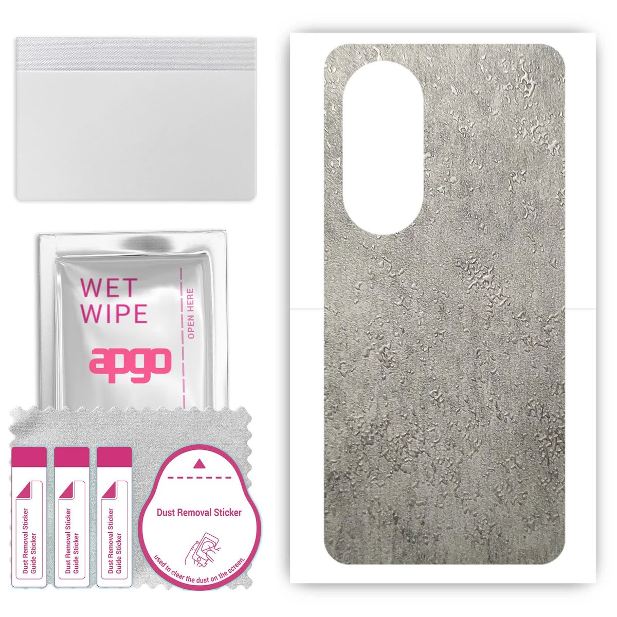 Folia naklejka skórka strukturalna na TYŁ do Vivo S19 Pro - Beton ...