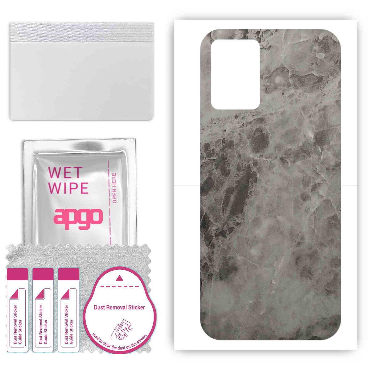 Folia naklejka skórka strukturalna na TYŁ do Vivo T1X V2143 - Marmur ...