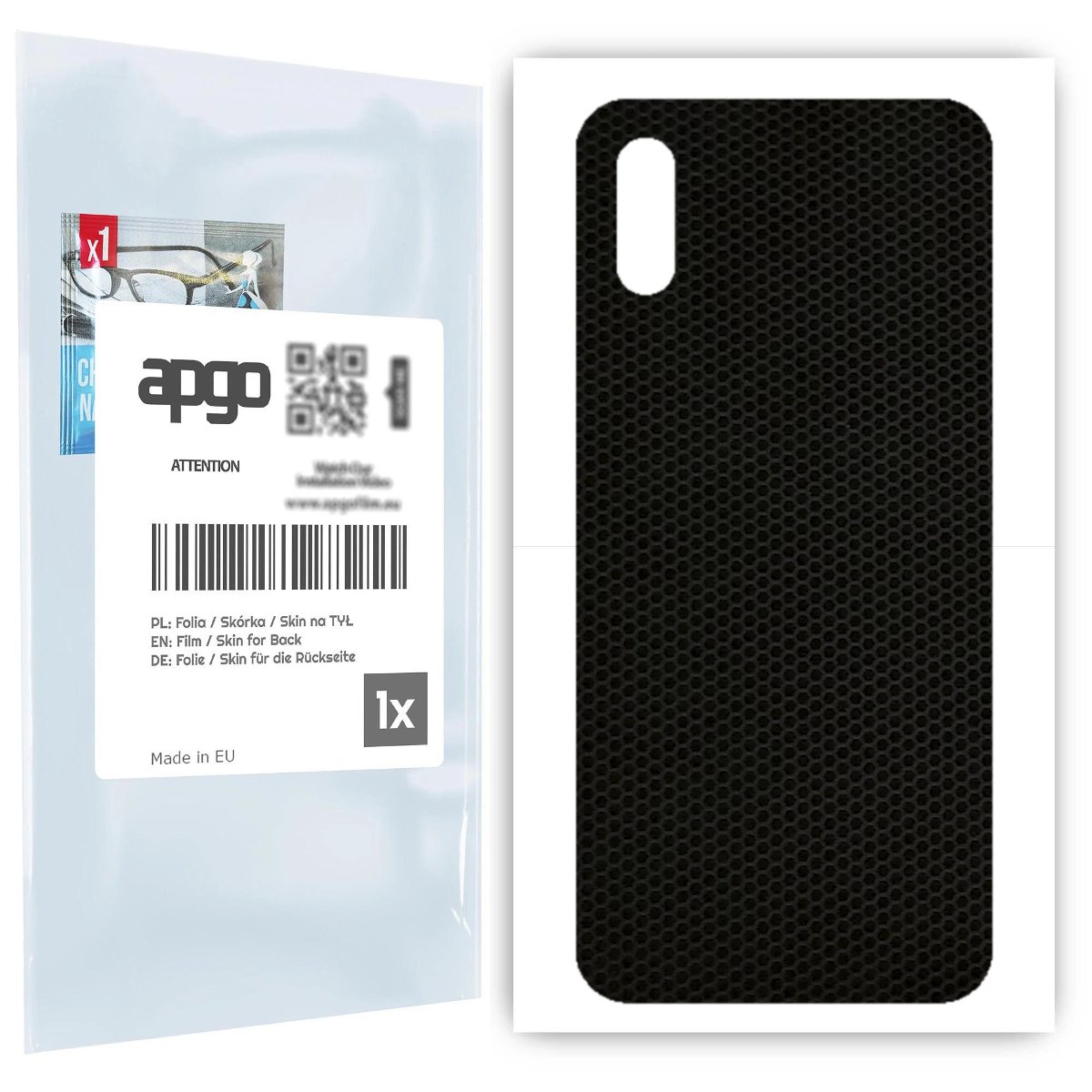 Folia naklejka skórka strukturalna na TYŁ do Xiaomi Redmi 9A - Matrix ...