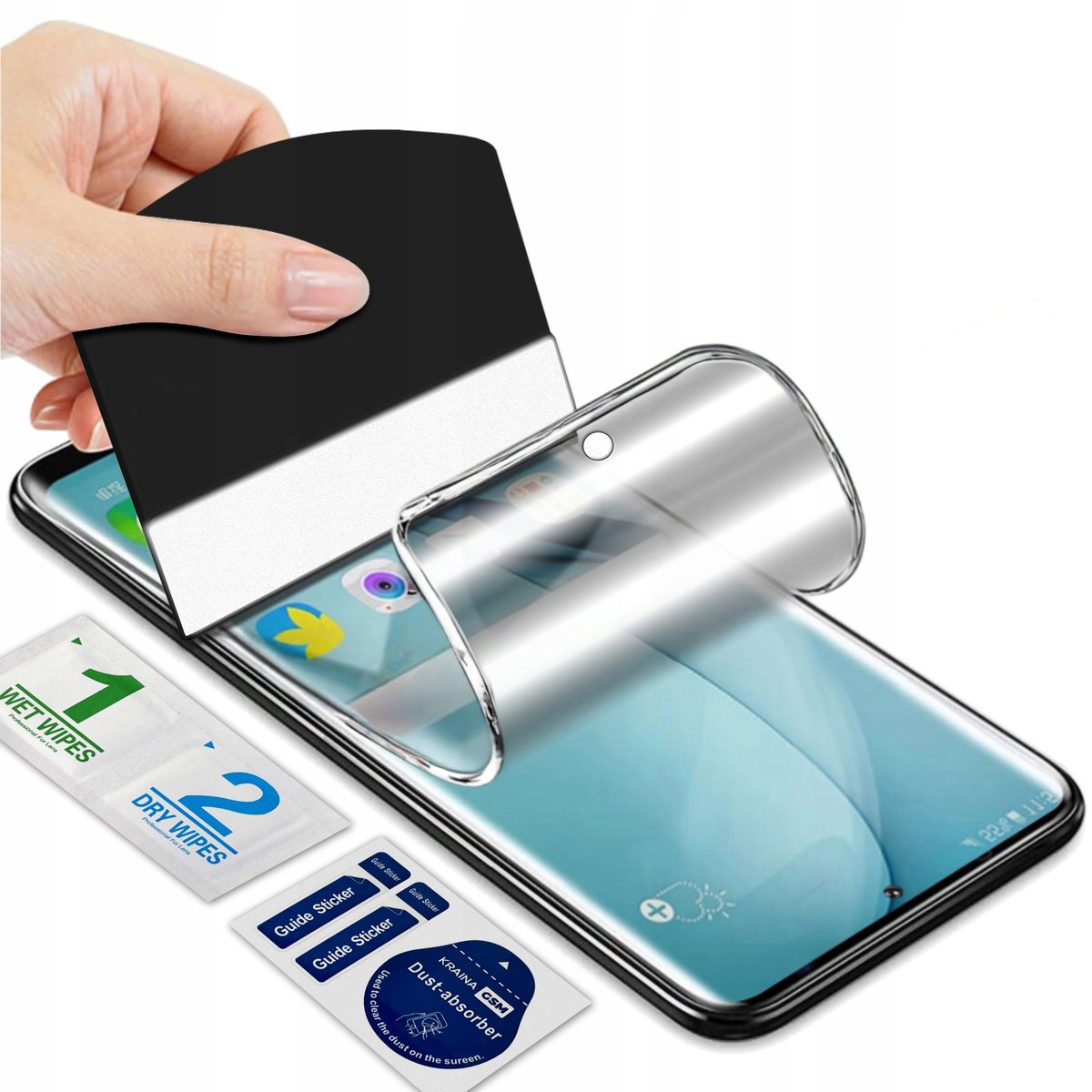 FOLIA OCHRONNA HYDROŻELOWA do Xiaomi Redmi Note 10 Pro MOCNA TRWAŁA ...