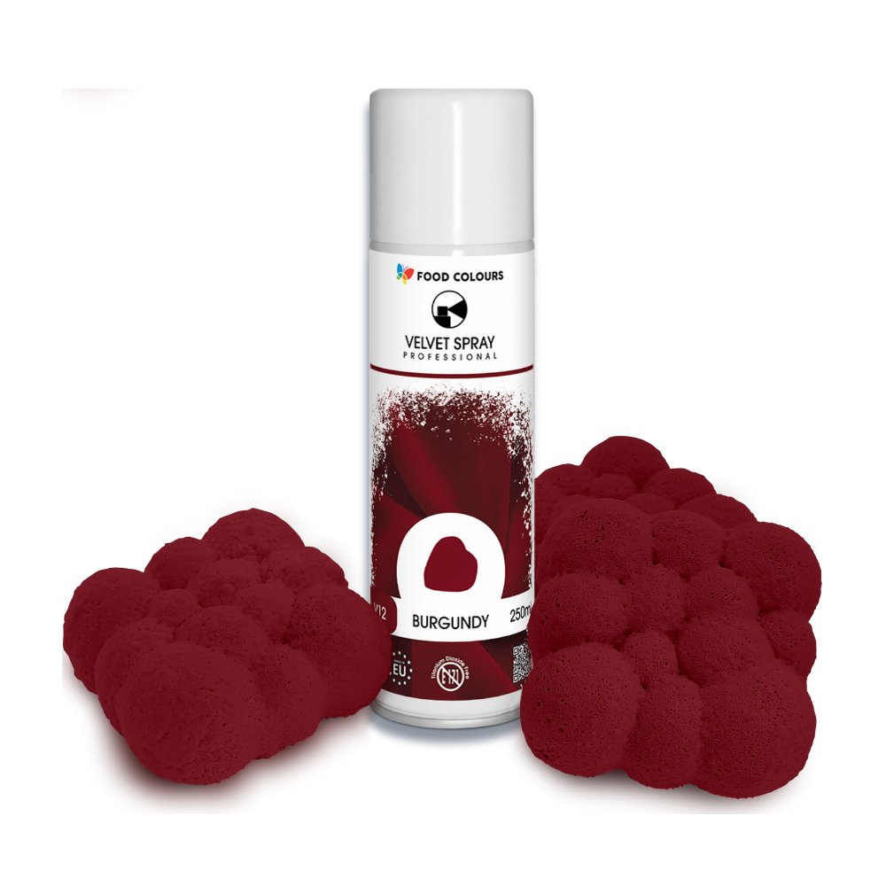 Food Colours Velvet Spray Burgundy 250ml - Food Colours | Sklep EMPIK.COM
