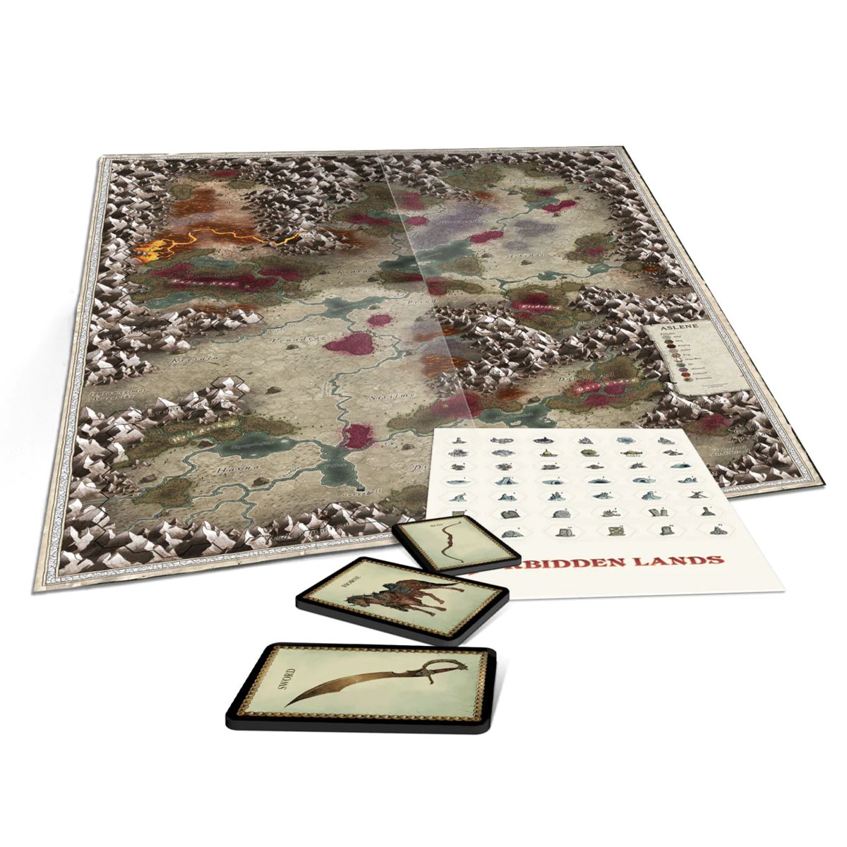 Forbidden Lands The Bloodmarch Map & Card Pack - Free League Publishing ...