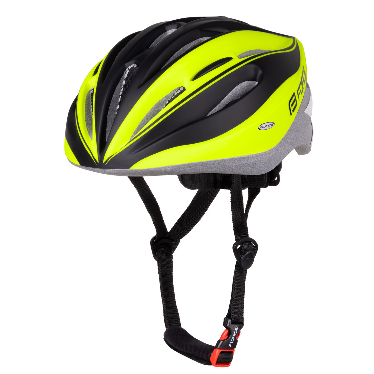 FORCE Kask rowerowy szosowy TERY, czarno-fluo 902733 - Force | Sport ...