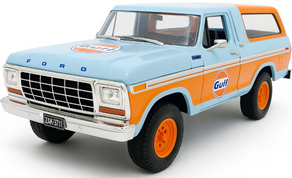 Ford Bronco 1978 GULF 1:24 Motormax 79662 - Motormax | Sklep EMPIK.COM