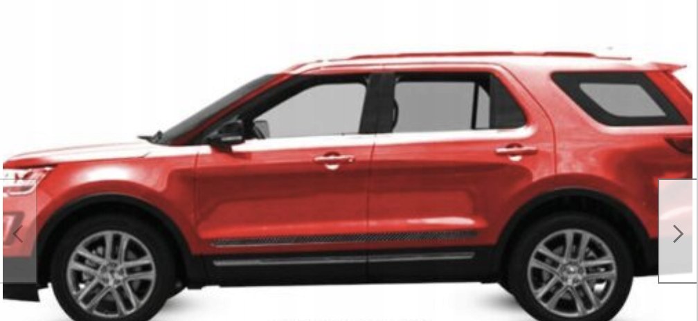 Ford Explorer 2011-2019 Listwy CZARNE Boczne Drzwi - Martig | Motoryzacja EMPIK