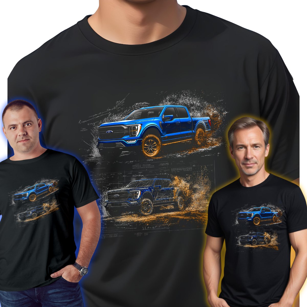 Ford F-150 Raptor T-SHIRT PREZENT dla niego koszulka FANA MOTORYZACJI L ...