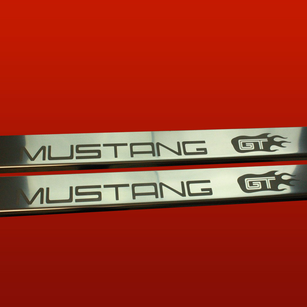 FORD MUSTANG MK4 GT FIRE Listwy progowe drzwi ze stali nierdzewnej 304 ...