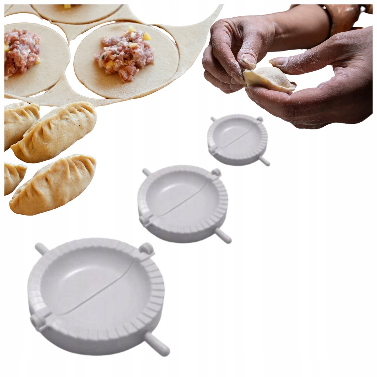 Foremka do Pierogów Uszek Forma Przybór Kuchenny Wylepiania Maszyna 3 ...
