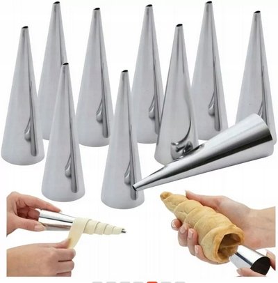 Foremki Do Pieczenia Rurek Z Kremem Ciastek 10 Sztuk 12Cm - Pronett ...