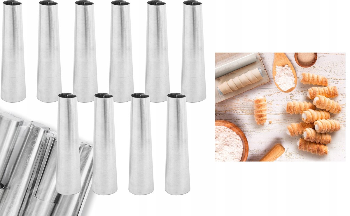 Foremki do Rurek z Kremem Rurki 10szt 8,5cm Małe - ADGO | Sklep EMPIK.COM