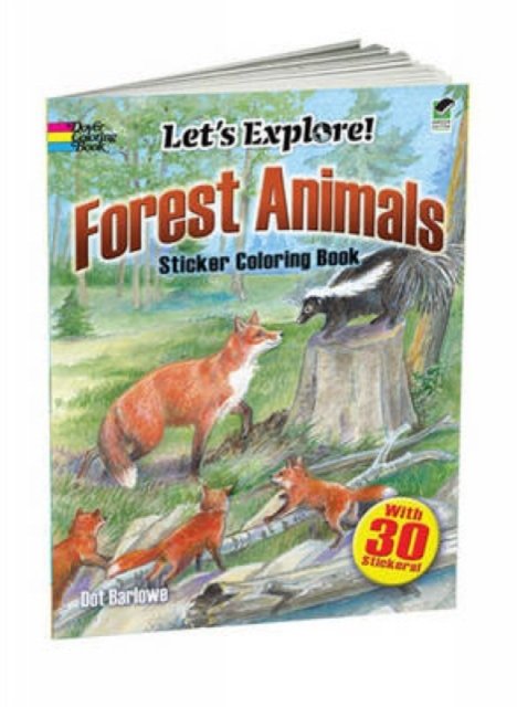 Forest Animals Sticker Coloring Book - Barlowe Dot | Książka w Empik