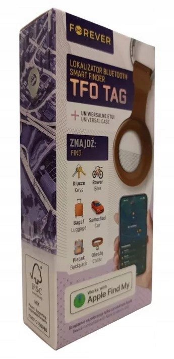 Forever TFO TAG Lokalizator Bluetooth brązowy - Forever | Motoryzacja EMPIK