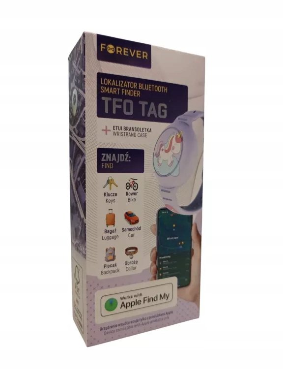 Forever TFO TAG Lokalizator Bluetooth fioletowy - Forever | Motoryzacja ...
