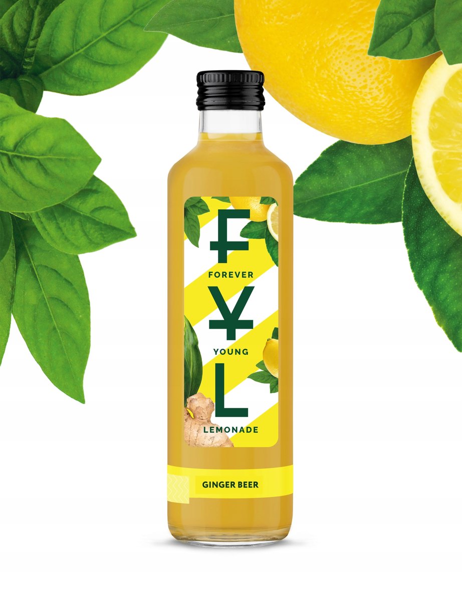 Forever Young Lemonade Ginger beer, 250 ml / Forever Young Kombucha SP ...