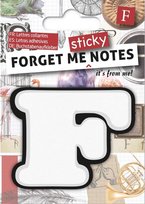 Forget me sticky notes kart samoprzylepne litera F - IF | Sklep EMPIK.COM