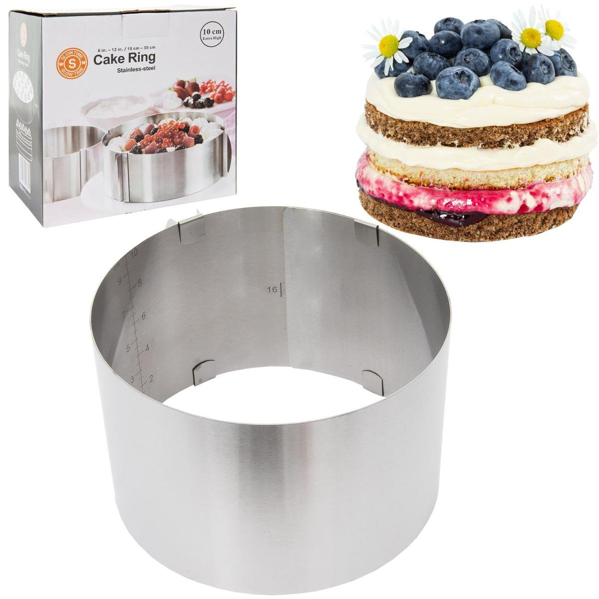 Forma Do Tortu Biszkopta Regulowana Blacha Rant Tortownica Rozsuwana ...