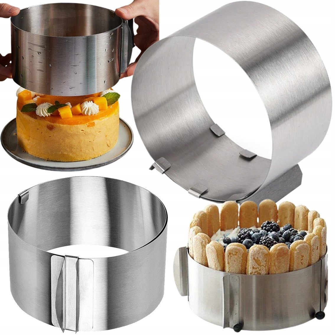 FORMA DO TORTU REGULOWANA TORTOWNICA OBRĘCZ RANT - Quatro | Sklep EMPIK.COM