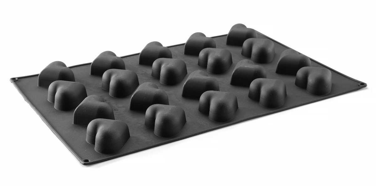Forma silikonowa HEART, 570x375x(H)35mm - Hendi | Sklep EMPIK.COM