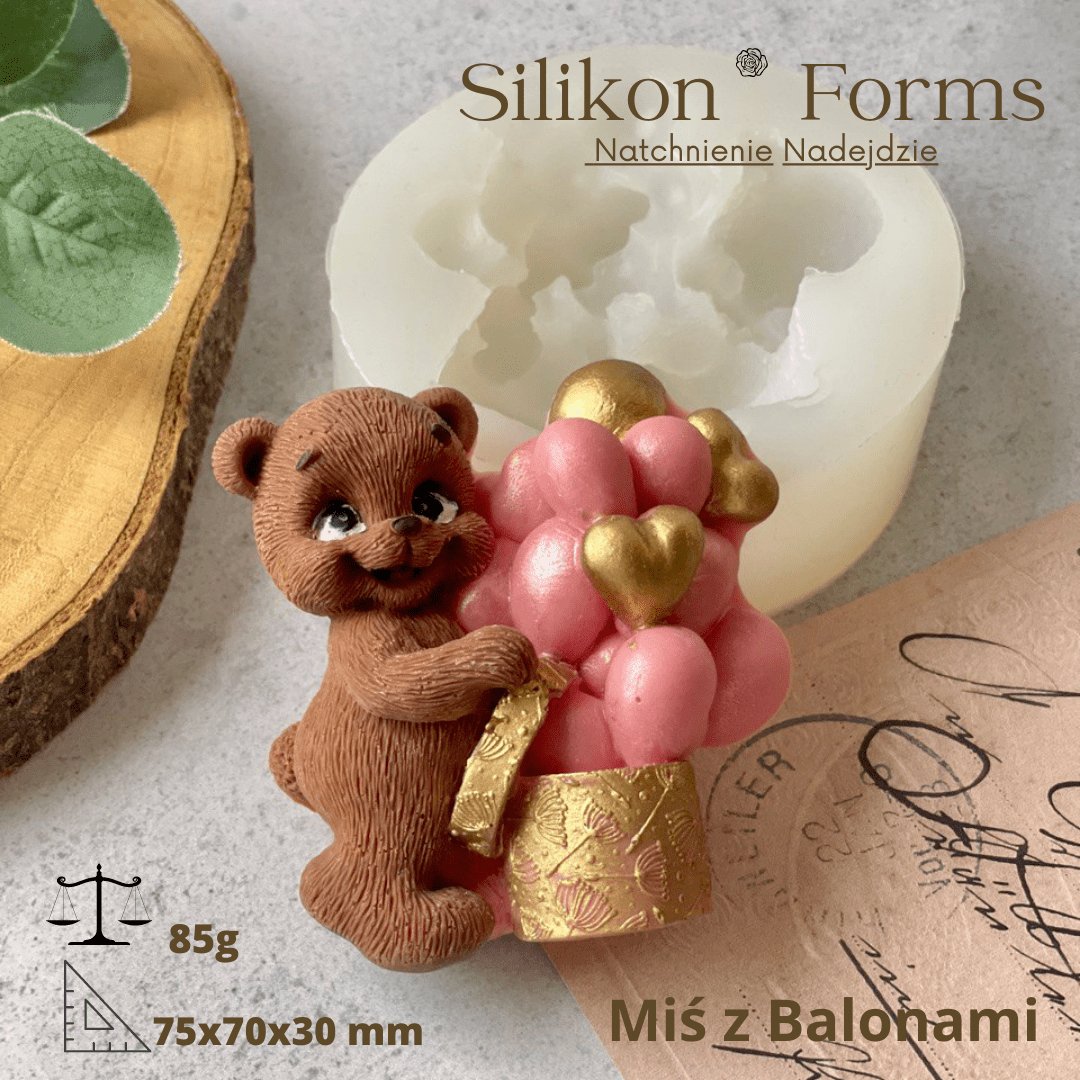 Forma silikonowa Miś z Balonami Silikon forms - Inna marka | Sklep ...