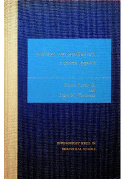 Formal organization a Systems Approach - | Książka w Empik