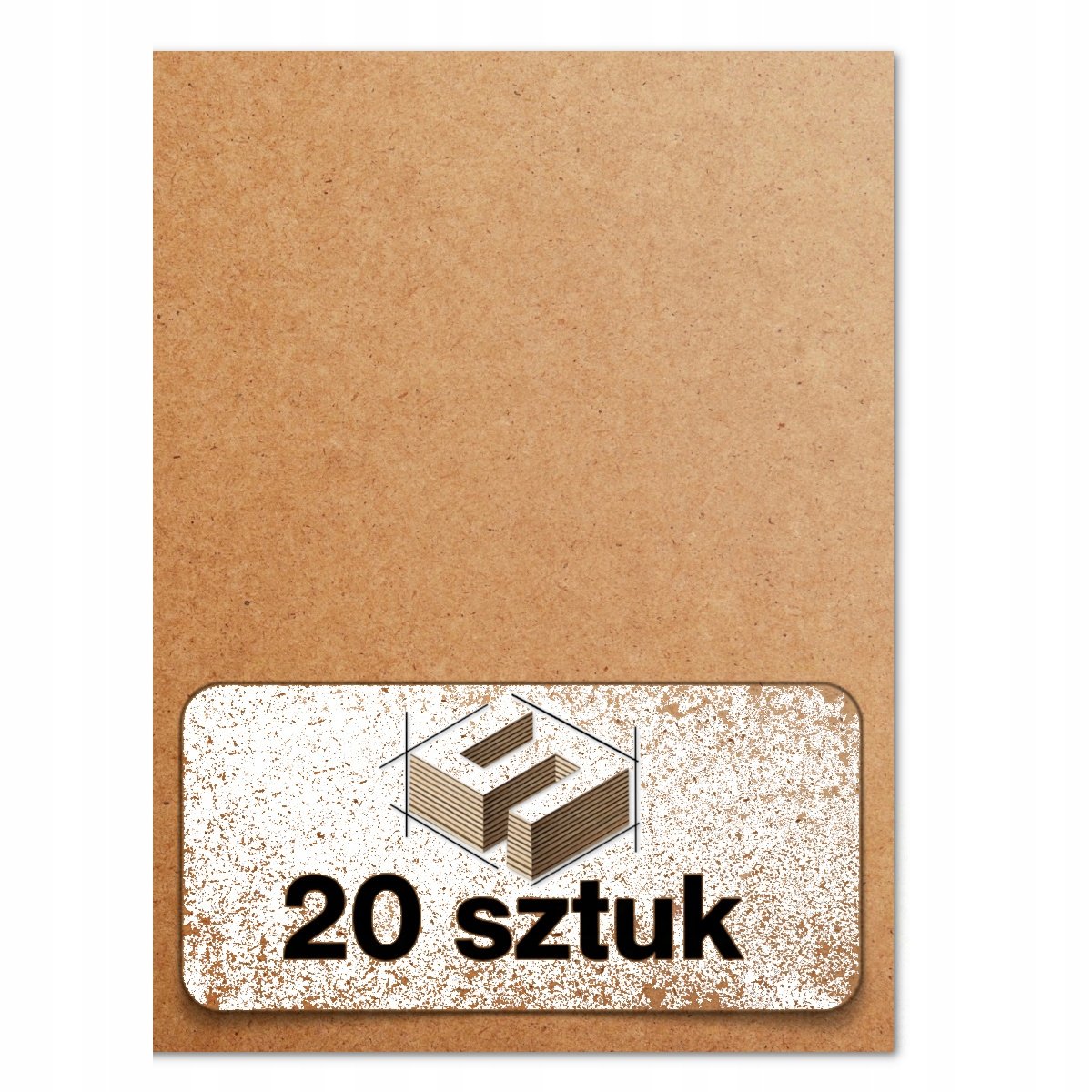 FORMATKA 3mm HDF SKLEJKA DO LASERA CNC GRAWER 40x60cm 400x600mm - 20 sztuk - sklejkowo | Sklep ...