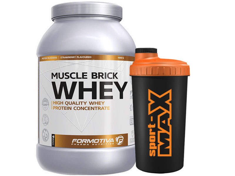 Formotiva, Booster treningowy, Muscle Brick Whey, banan, 1000 g ...