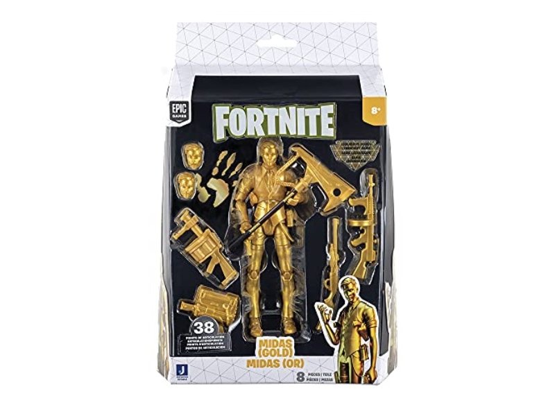 Fortnite Legendary Series Midas Gold, 6-Inch Highly Detailed Figure ...