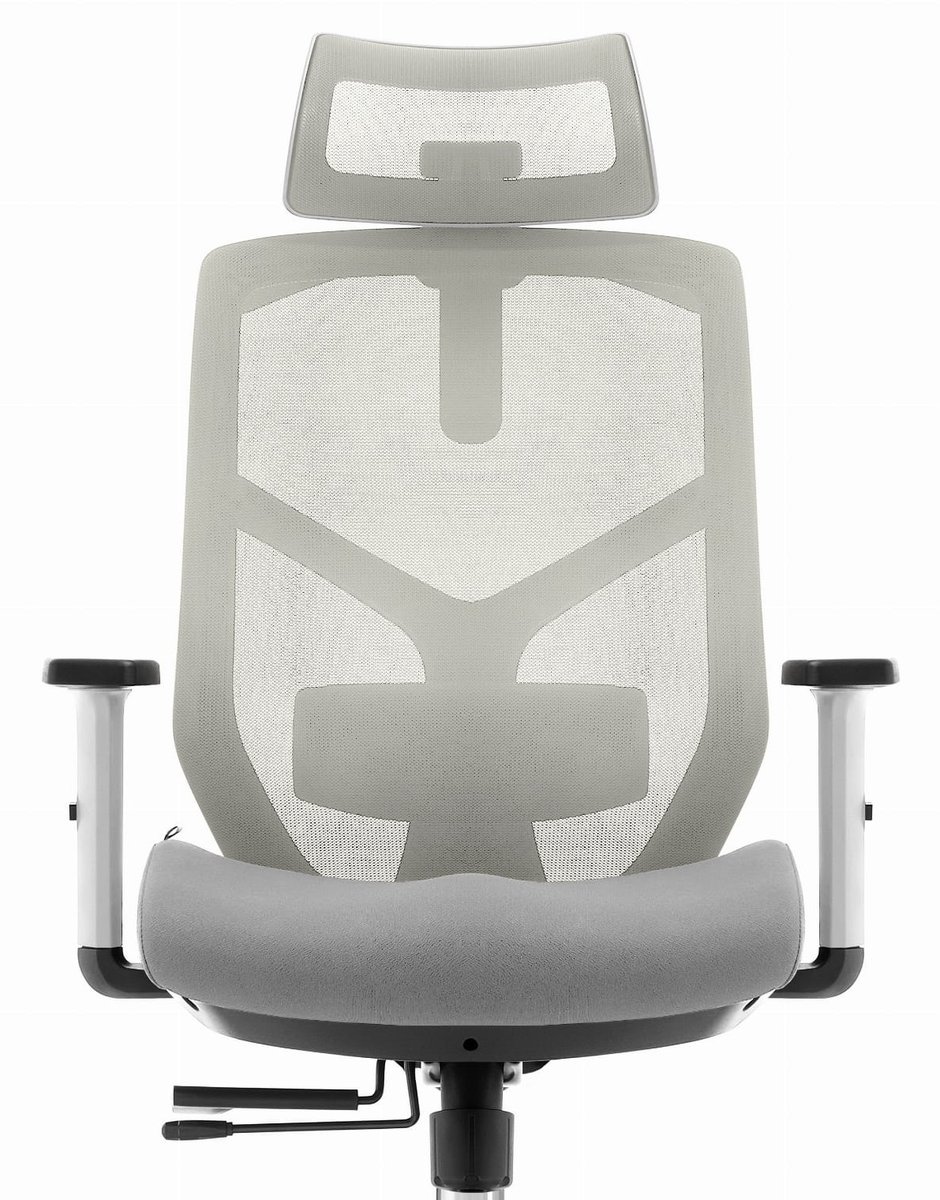 Fotel biurowy ergonomiczny obrotowy Hell's Chair HC- 1052 PLUS Szary ...