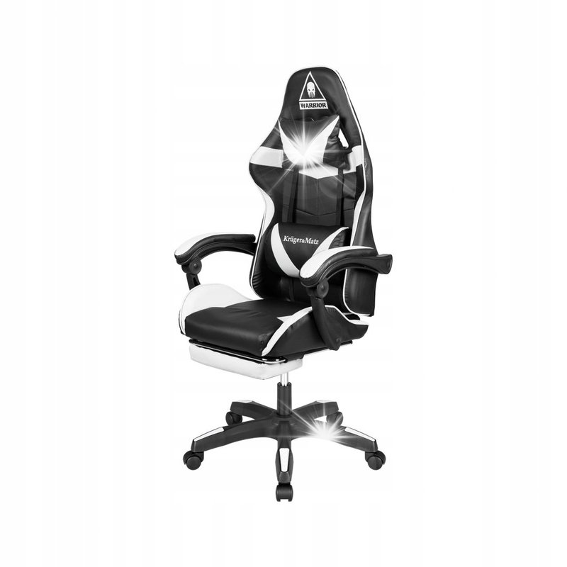 Fotel gamingowy dla gracza obrotowy krzesło biurowe podnóżek Kruger ...