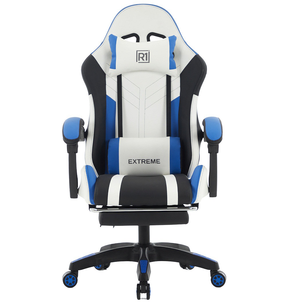 Fotel Gamingowy z podnóżkiem EXTREME R1 Blue Ergonomiczny Obrotowy Dla Graczy - Inna marka ...