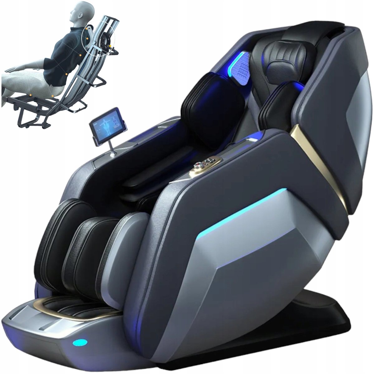 FOTEL MASUJĄCY S+L SHAPE ZERO GRAVITY Body Scan 4D Premium Luxury ...