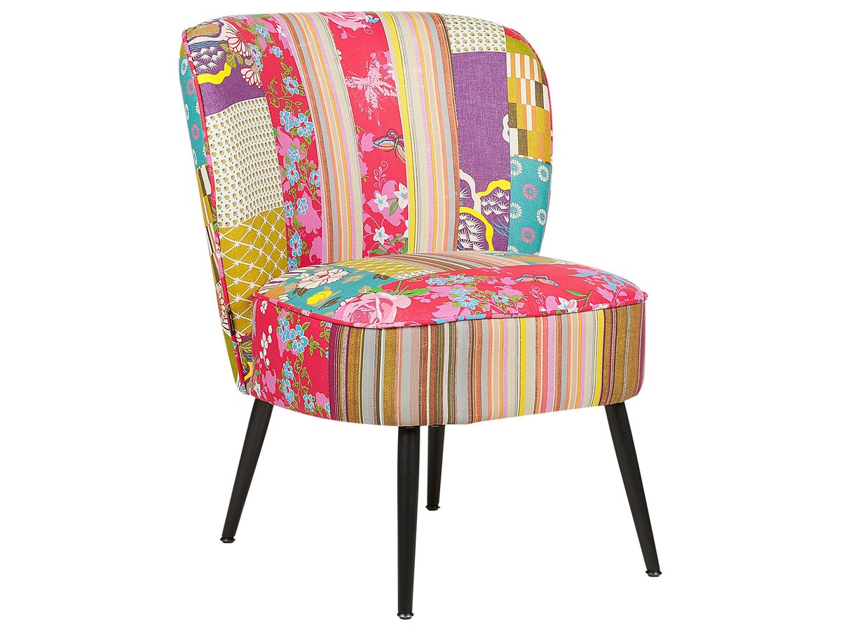 Fotel patchwork wielokolorowy VOSS - Beliani | Sklep EMPIK.COM