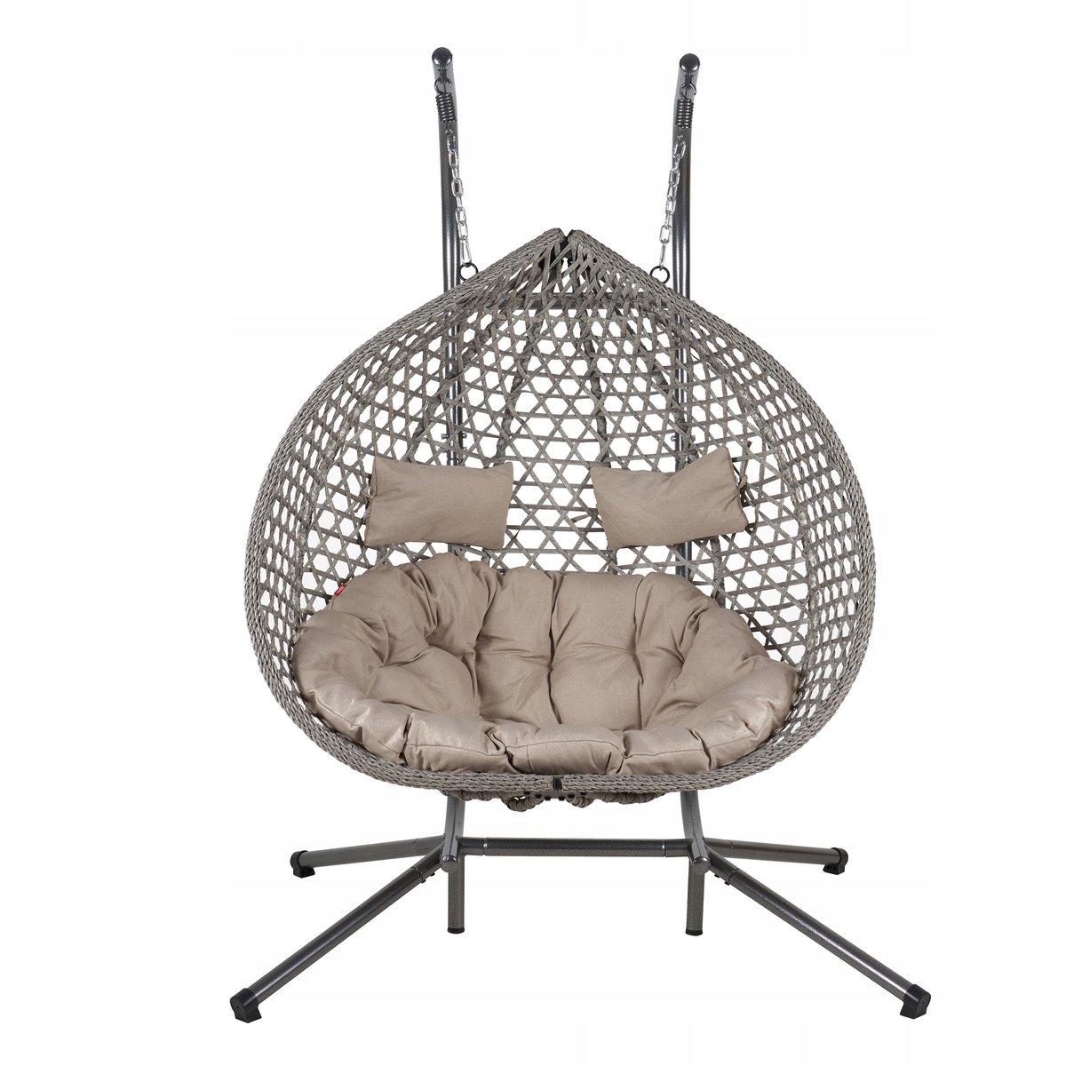 Fotel Wiszący Bujany Ogrodowy Kosz Huśtawka Jajo Kokon 2 Osobowy ...