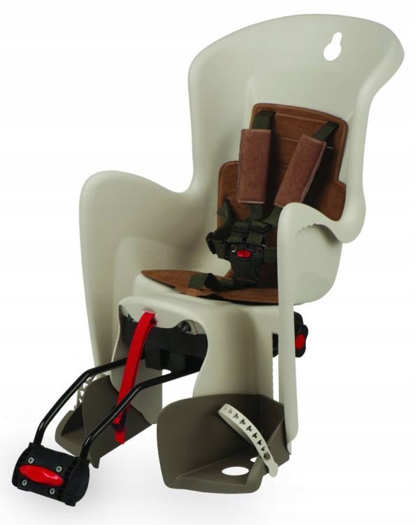 Fotelik Rowerowy Tylny Tył Polisport Bilby Rs Ff (Kremowy/Brązowy ...