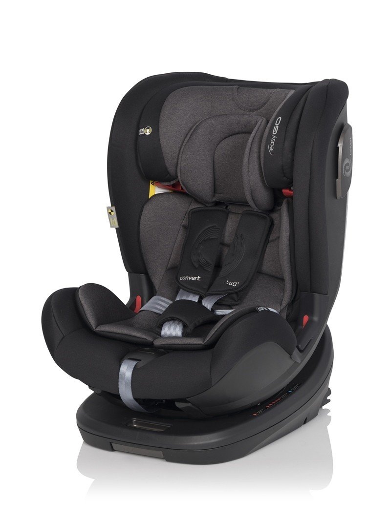 Fotelik Samochodowy Easygo Convert Isofix 0-36kg Obrotowy 360° Iron ...