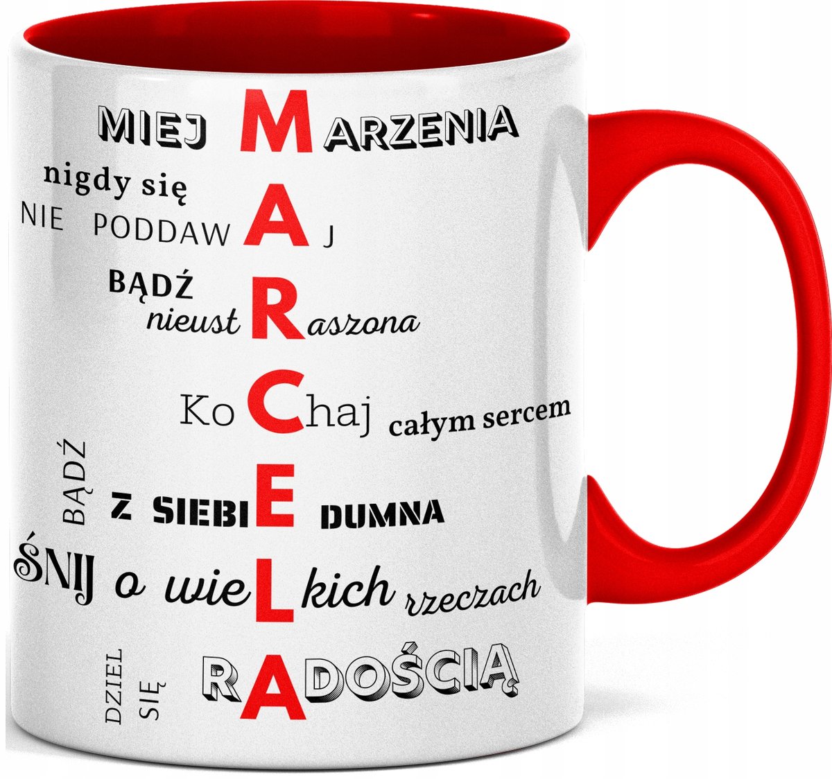 FOTO Kubek z imieniem IMIENINY DLA MARCELI,MARCELKI NA 30,40,50IMIĘ ...