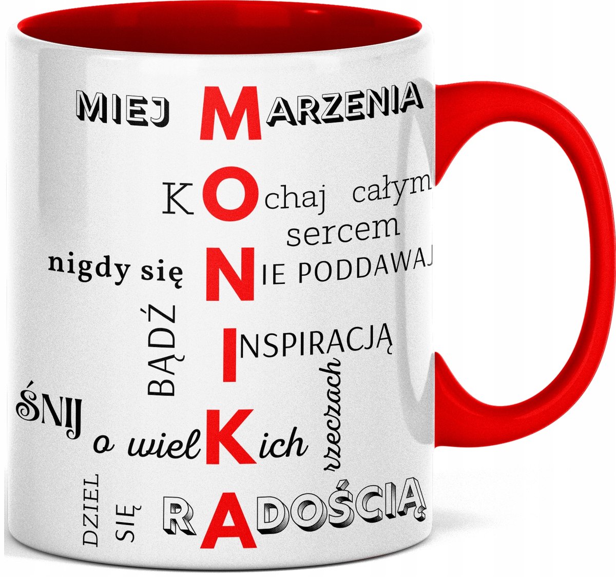 FOTO Kubek z imieniem IMIENINY DLA MONIKI, MONISI, MONI IMIĘ MONIKA ...