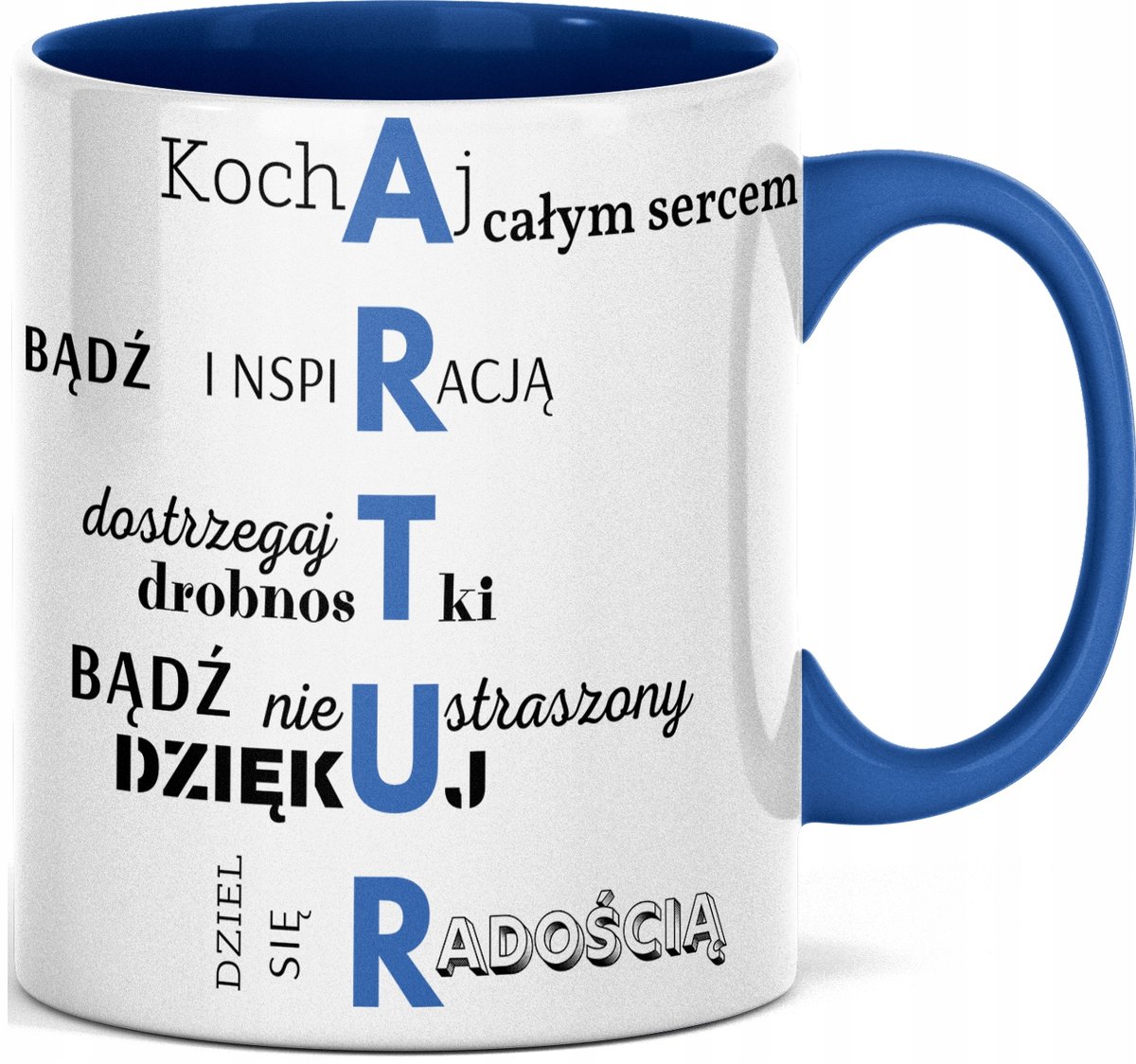 FOTO KUBEK Z IMIENIEM ZDJĘCIEM NA IMIENINY DLA ARTURA, IMIĘ ARTUR - candygift | Sklep EMPIK.COM