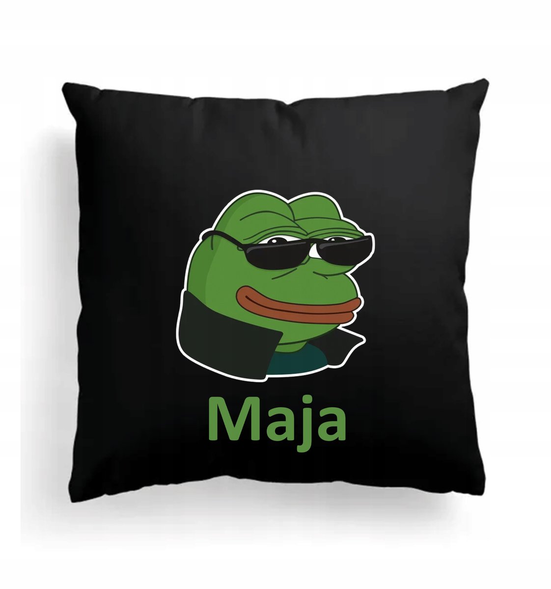 Foto Poduszka Czarna Żaba Pepe Mem Pepe The Frog 3 - Atram | Sklep ...