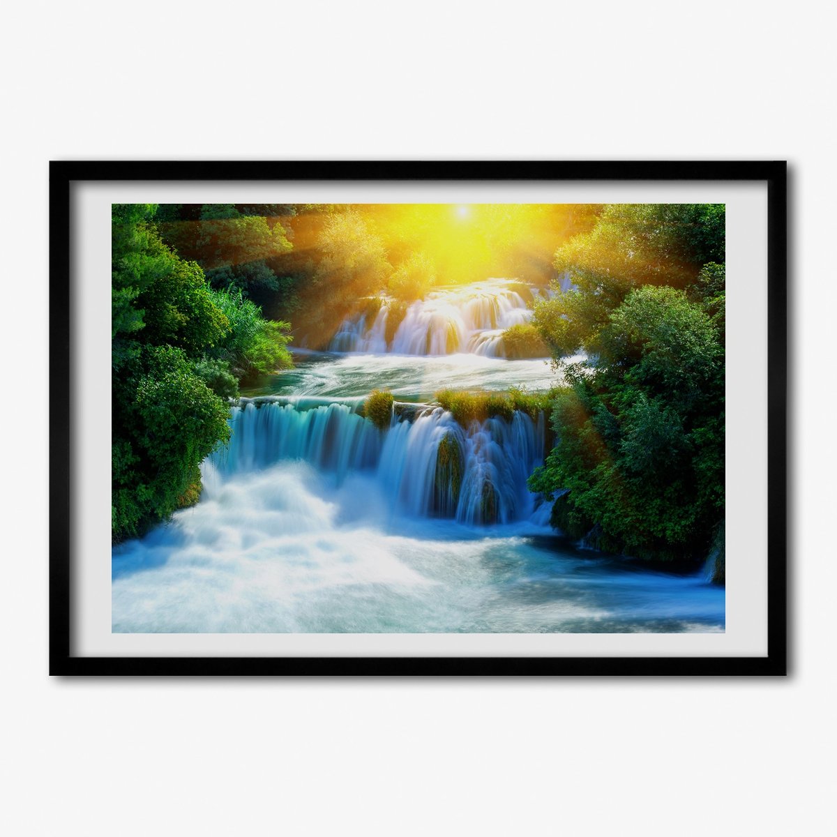 Fotoobraz na ścianę do salonu TULUP Wodospad Krka 70x50 cm - Tulup ...