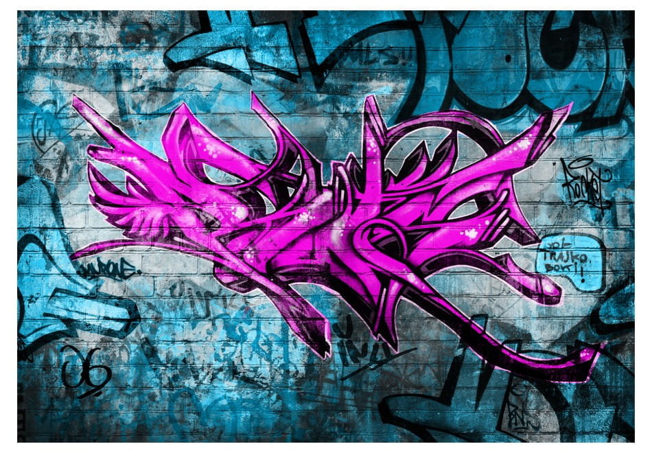 Fototapeta, Anonymous graffiti, 400x280 cm - DecoNest | Sklep EMPIK.COM